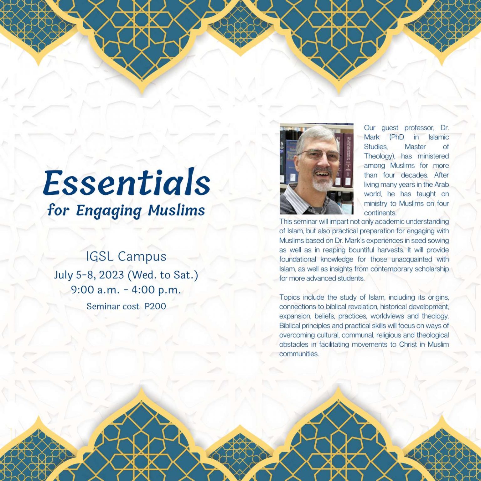 essentials for engaging muslims – IGSL